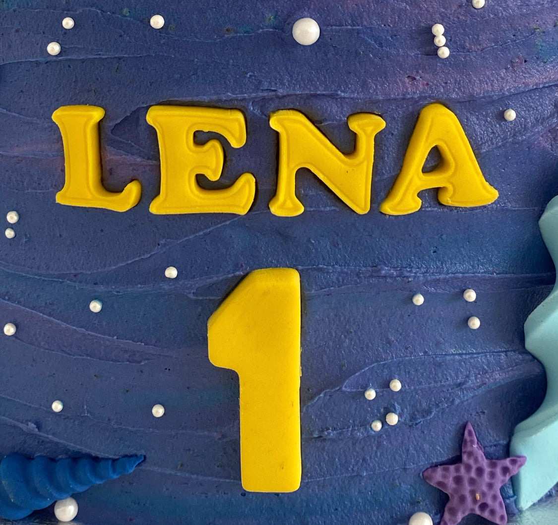 Fondant Name and Age – Karma Kitchen Exmouth